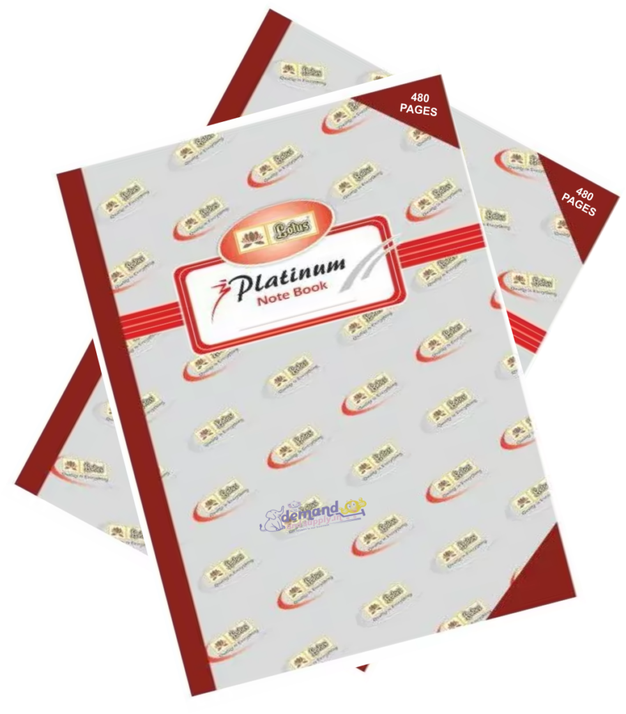 Platinum Register (Long Note Book) Hard Bound (480 Pages)-Lotus ...